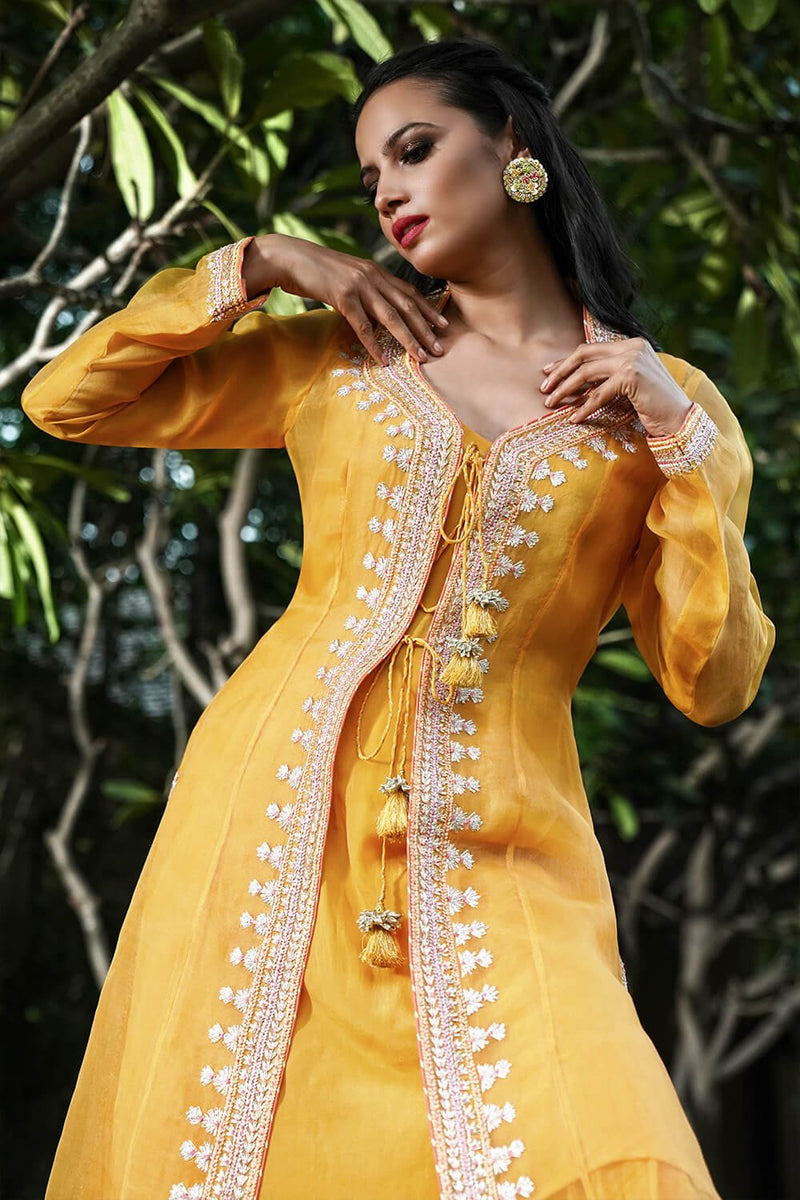 Kyra Gota Jacket Set – Kyra By Bhavna