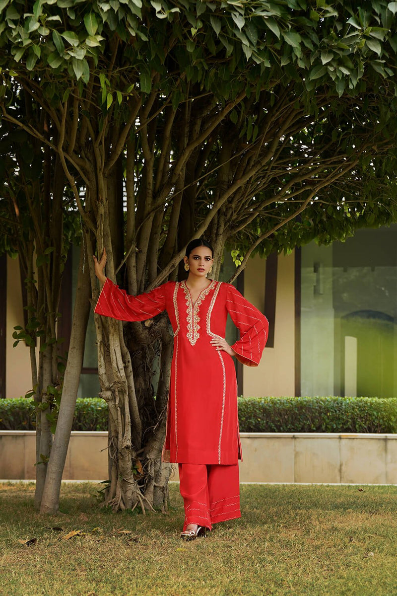 Kyra The Stripes Design Suit Set – Kyra By Bhavna